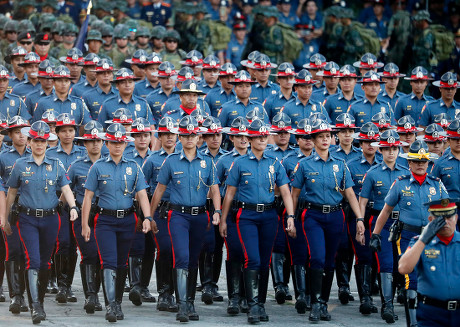 Filipino Highway Patrol Group Hpg Police Redaktionelles Stockfoto ...
