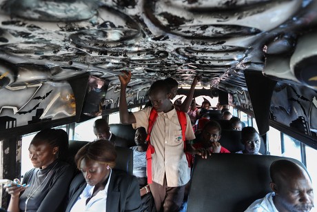 Excess Passengers C Stand Inside Matatu Editorial Stock Photo - Stock ...