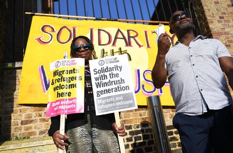 People Gather Windrush Generation Solidarity Protest Editorial Stock ...