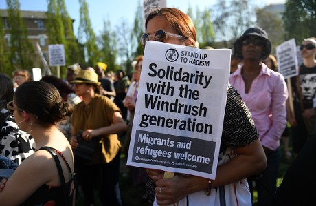 People Gather Windrush Generation Solidarity Protest Editorial Stock ...