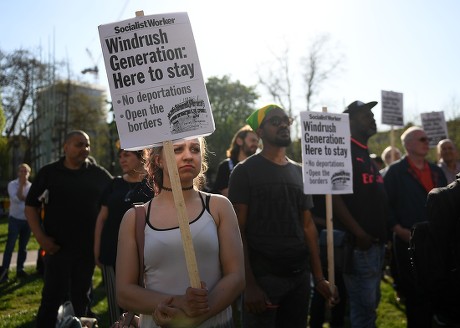 People Gather Windrush Generation Solidarity Protest Editorial Stock ...