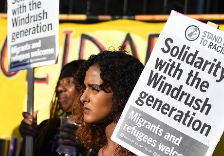 People Gather Windrush Generation Solidarity Protest Editorial Stock ...
