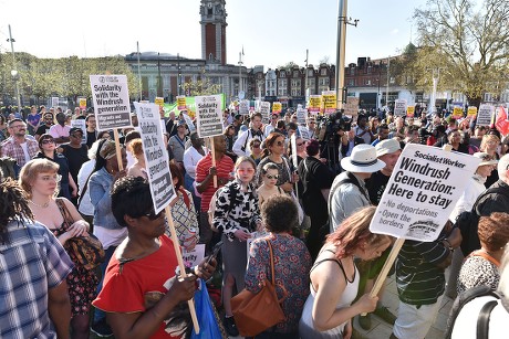 Solidarity Windrush Generation Their Families Protest Editorial Stock ...