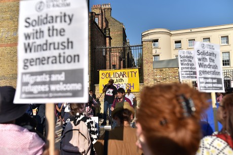 Solidarity Windrush Generation Their Families Protest Editorial Stock ...