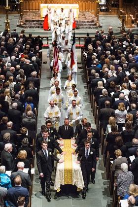 Pall Bearers Carry Casket Former First Editorial Stock Photo - Stock ...