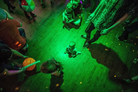 PomPom family rave party in Budapest, Hungary - 21 Apr 2018 Stock ...