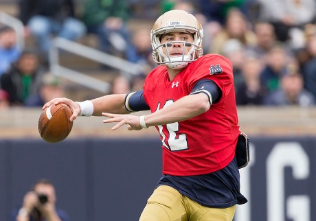 NCAA Football Notre Dame Blue-Gold Spring Game, USA - 21 Apr 2018 Stock ...