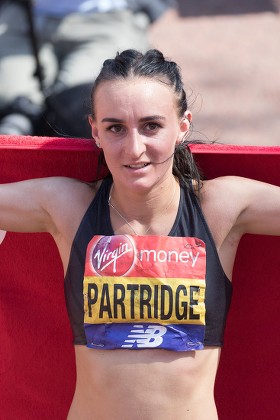 Lily Partridge Finishes 2018 London Marathon Editorial Stock Photo ...