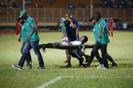 Medics Carry Injured Sierra Leonean Player Editorial Stock Photo ...