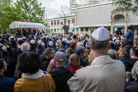 Participant Wearing Kippa During Berlin Wears Editorial Stock Photo ...