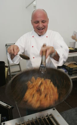 Chef Aldo Zilli Cooking Taste London Editorial Stock Photo - Stock ...