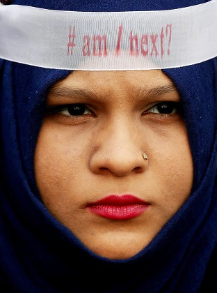 Closeup Indian Muslim Girl Wearing Ribbon Editorial Stock Photo - Stock ...