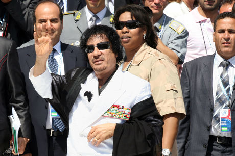 Libyan Leader Colonel Muammar Gaddafi Editorial Stock Photo - Stock ...