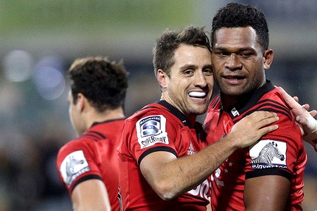 Seta Tamanivalu R Crusaders Celebrates Teammate Editorial Stock Photo ...