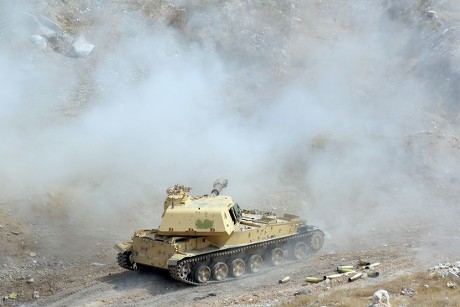 Syrian Army Tanks Take Position During Editorial Stock Photo - Stock ...