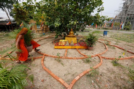 Cambodian Buddhist Monks Prepare During Visaka Editorial Stock Photo ...