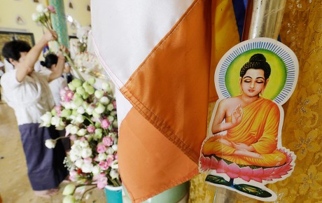 Cambodian Buddhist Monks Prepare During Visaka Editorial Stock Photo ...