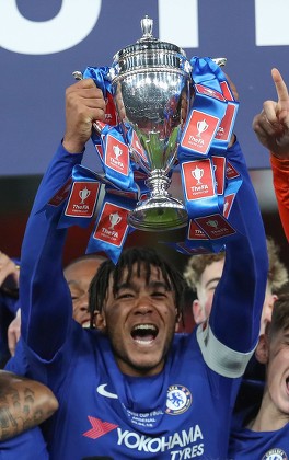 Chelsea Captain Reece James Lifts Trophy Editorial Stock Photo - Stock ...