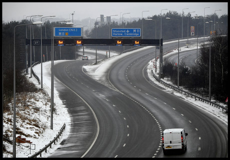 Empty M11 Junction M25 Junction 27 Editorial Stock Photo - Stock Image ...