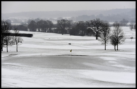 Frozen Putting Greens Hobbs Cross Golf Editorial Stock Photo - Stock ...