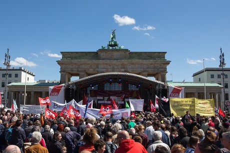 May Day Rally in Berlin, Germany - 01 May 2018 Stock Pictures ...