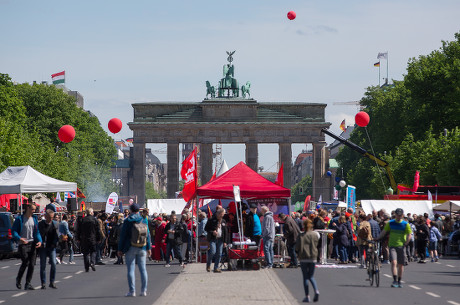 May Day Rally in Berlin, Germany - 01 May 2018 Stock Pictures ...
