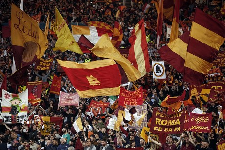 Roma Supporters Cheer Their Team Before Editorial Stock Photo - Stock ...