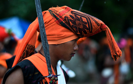 Tiwa Tribal Man Takes Part Ritual Editorial Stock Photo - Stock Image ...