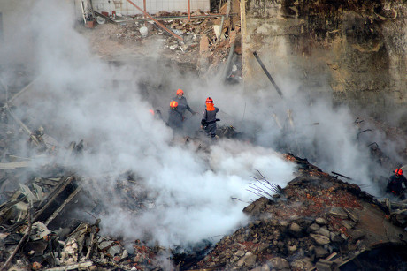 Aftermath of building fire, Sao Paulo, Brazil - 03 May 2018 Stock ...