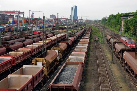 General View Freight Train Container Yard Editorial Stock Photo - Stock ...