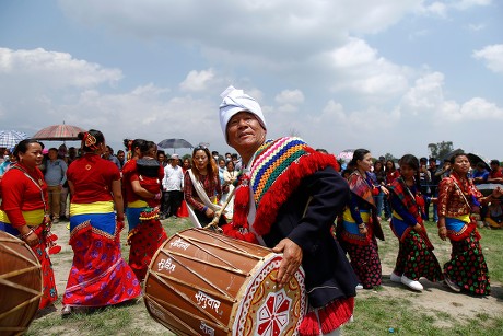 Nepalese Kirati Man Play Traditional Music Editorial Stock Photo ...