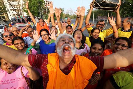 Members Various Laughter Clubs Perform Laughing Editorial Stock Photo ...