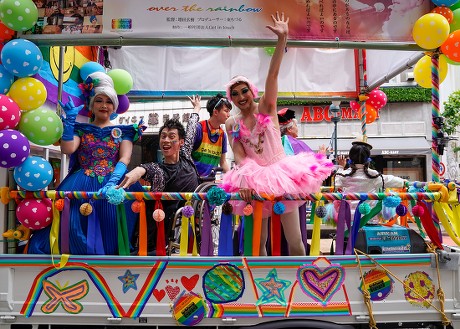 Costumed Participants On Float Attend Tokyo Editorial Stock Photo ...
