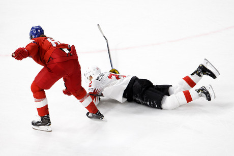 Switzerlands Forward Nino Niederreiter Right Falls Editorial Stock Photo - Stock Image ...