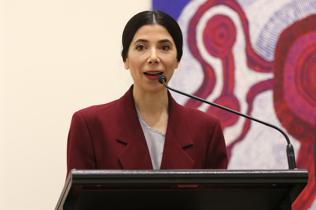 Artist Yvette Coppersmith Gives Speech After Editorial Stock Photo ...