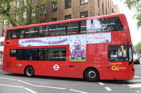 London Bus Carries Drink Advert Oxford Editorial Stock Photo - Stock ...
