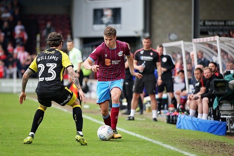 Scunthorpe Uniteds Connor Townsend3 Takes On Editorial Stock Photo ...