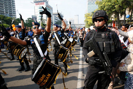 Armed Member Indonesian Mobile Brigade Corps Editorial Stock Photo ...