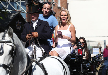 Amanda Holden Riding On Horse Drawn Editorial Stock Photo - Stock Image ...