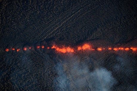Aerial View Shows Fissure 17 Continuing Editorial Stock Photo - Stock ...