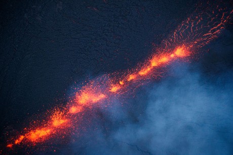 Aerial View Shows Fissure 17 Continuing Editorial Stock Photo - Stock ...