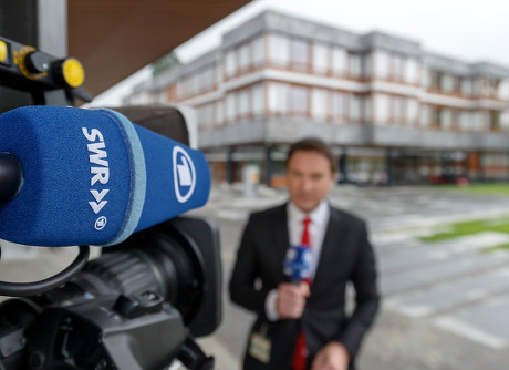 Camera Broadcast Stand Front Building Constitutional Editorial Stock ...