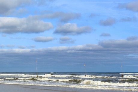 Boundary Piles Monitored Float Area On Editorial Stock Photo - Stock ...