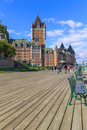 Seaside Promenade Dufferin Terrace Chateau Frontenac Editorial Stock ...