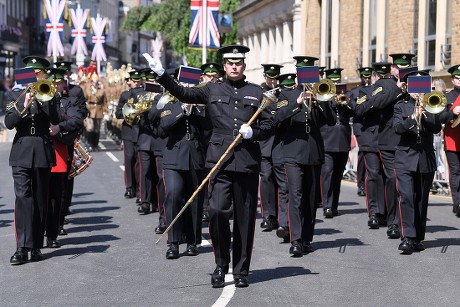 Royal Procession Marches Through Windsor High Editorial Stock Photo ...