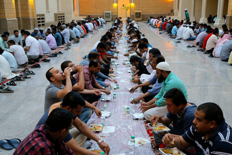 Muslims Break Their Fast Free Breakfast Editorial Stock Photo - Stock ...