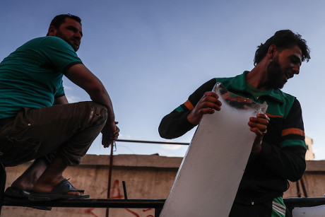 Man Seels Ice Cubes On First Editorial Stock Photo - Stock Image ...