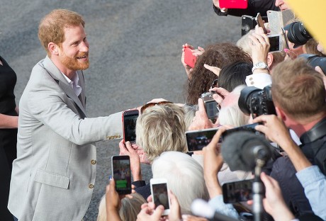 Prince Harry Meets Crowds On Walk Editorial Stock Photo - Stock Image ...