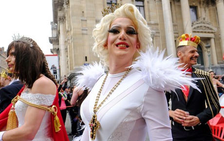 People Take Part Belgian Pride 2018 Editorial Stock Photo - Stock Image ...