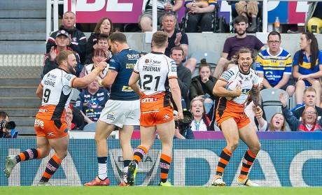 Castlefords Alex Foster Celebrates His Try Editorial Stock Photo ...